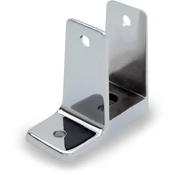 Bracket - One Ear Wall for 1-1/4" - Polished Chrome Zamac