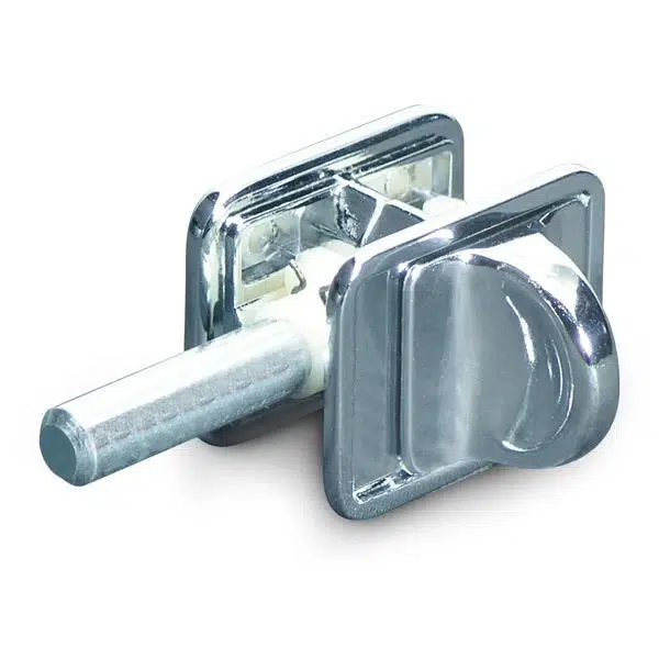 Latch - Concealed Square Hole for 1" Door - Polished Chrome Zamac