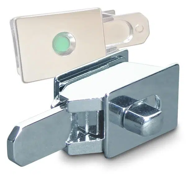 Latch - Concealed Square Hole with Indicator for 1" Door - Polished ...