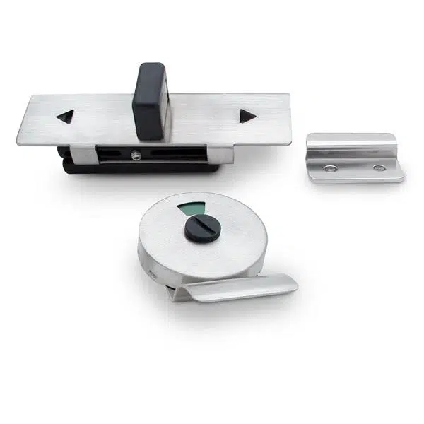 Latch - Slide with Indicator for 1" Door - Stainless Steel